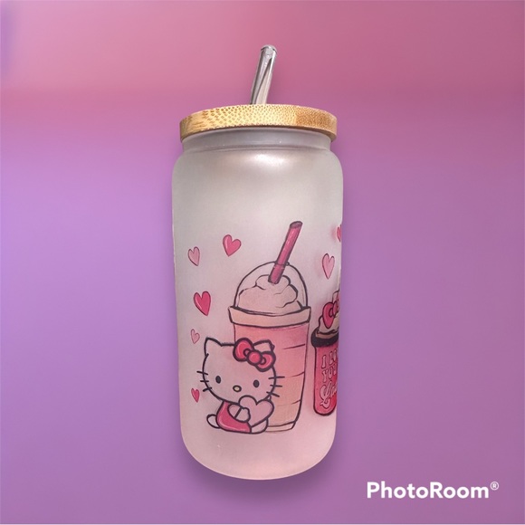 Libbey | Kitchen | Hello Kitty Sublimated Libbey Glass Can | Poshmark